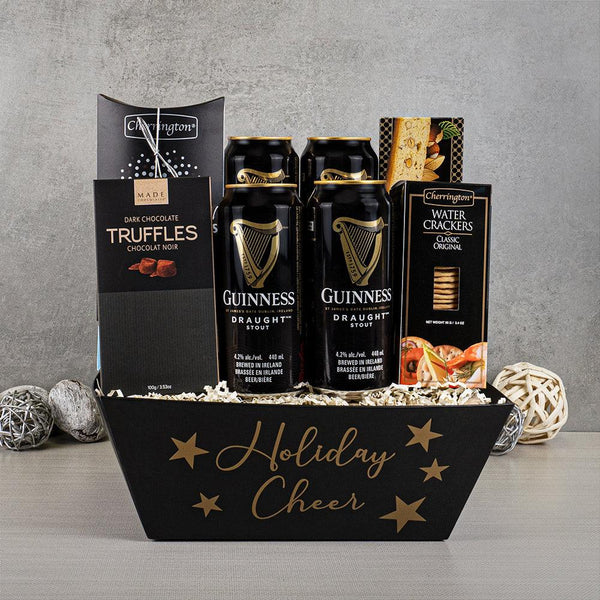 Holiday Cheer Gift Basket includes Crackers, Craft Beer, Drops ...